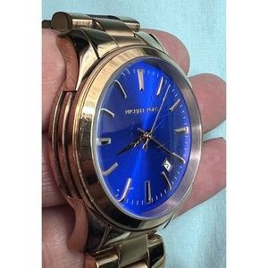 Michael Kors | Accessories | Michael Kors Runway Mk593 Blue Face Rose ...